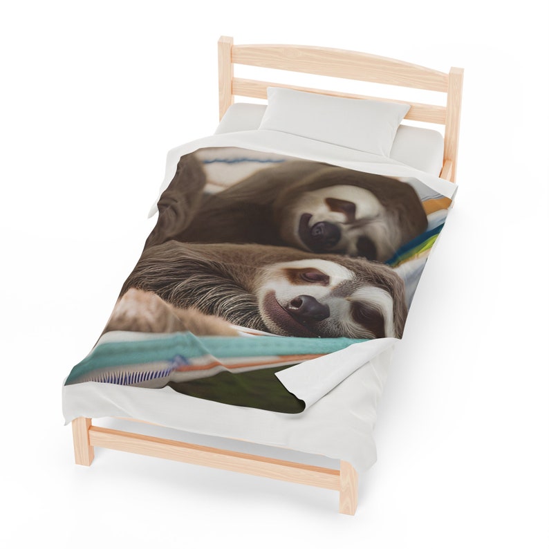 Sleepy Sloths Plush Blanket Sloths on Blanket Sloth Cozy Blanket Throw ...