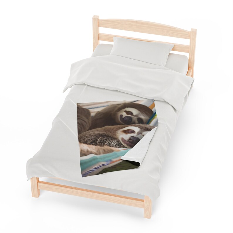 Sleepy Sloths Plush Blanket Sloths on Blanket Sloth Cozy Blanket Throw ...