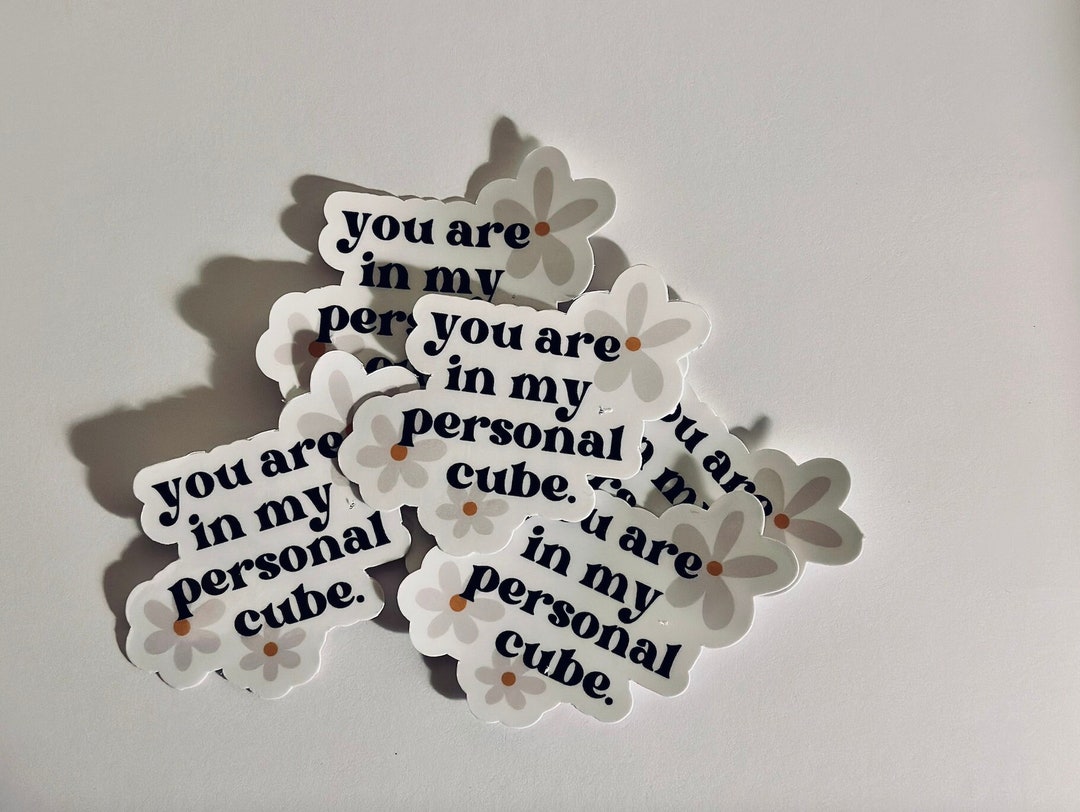 Personal Cube Sticker // Waterproof Sticker / Hydro Flask Sticker ...