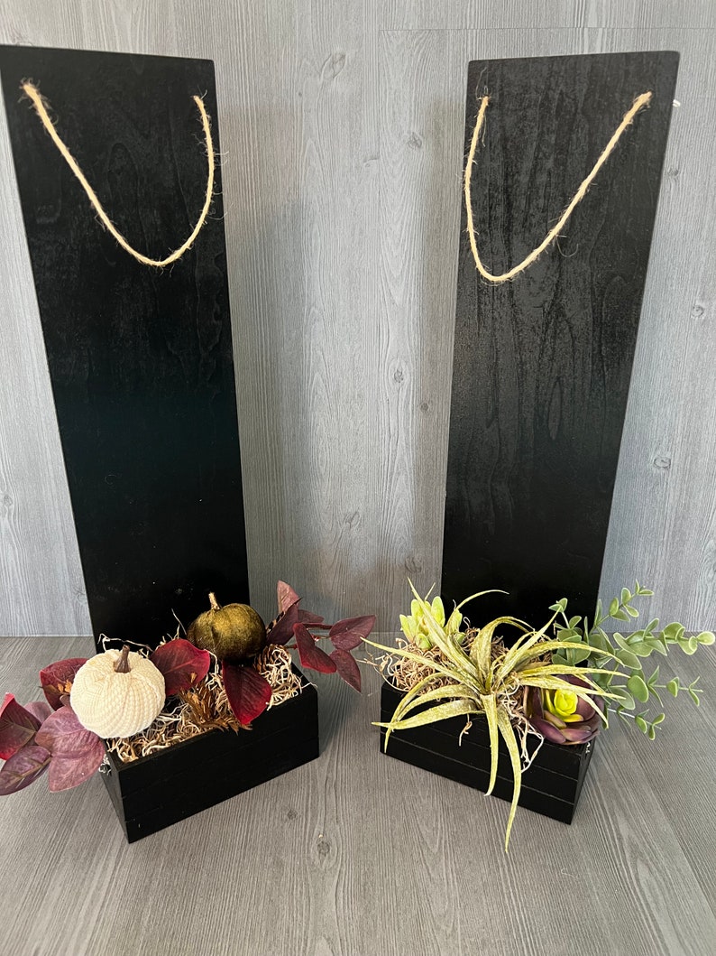 Vertical Address Sign Planter Custom Door Hanger House Number Address ...