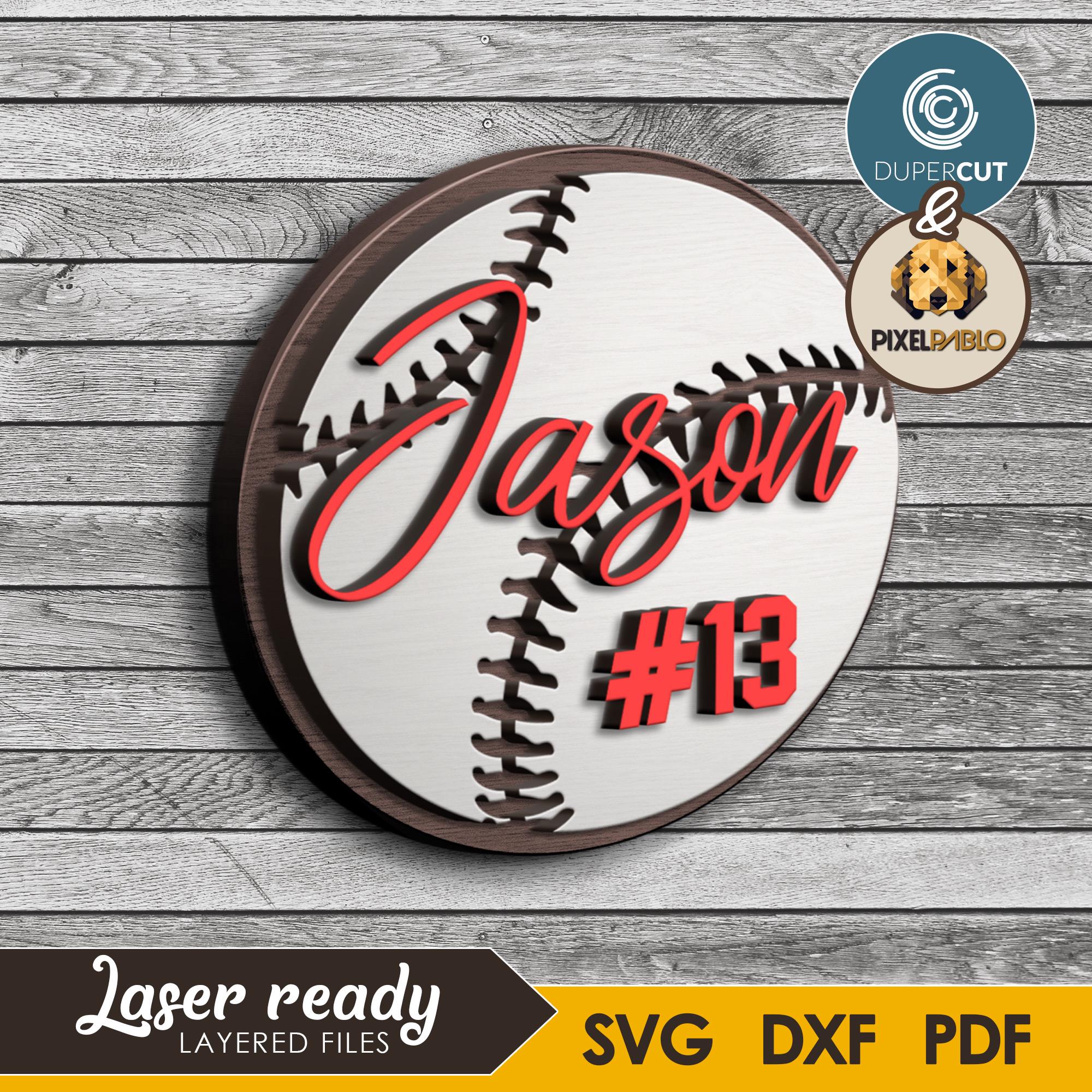 Sports Balls SVG Laser Cut Files: 5 Layered Designs (digital Download ...