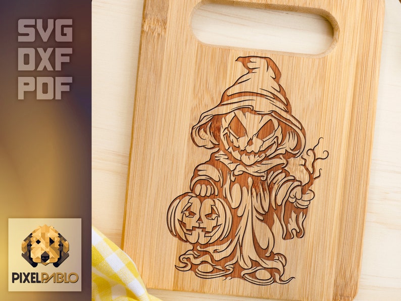 Pumpkin Man With Lantern SVG File | Gothic Steampunk Template | Vector ...
