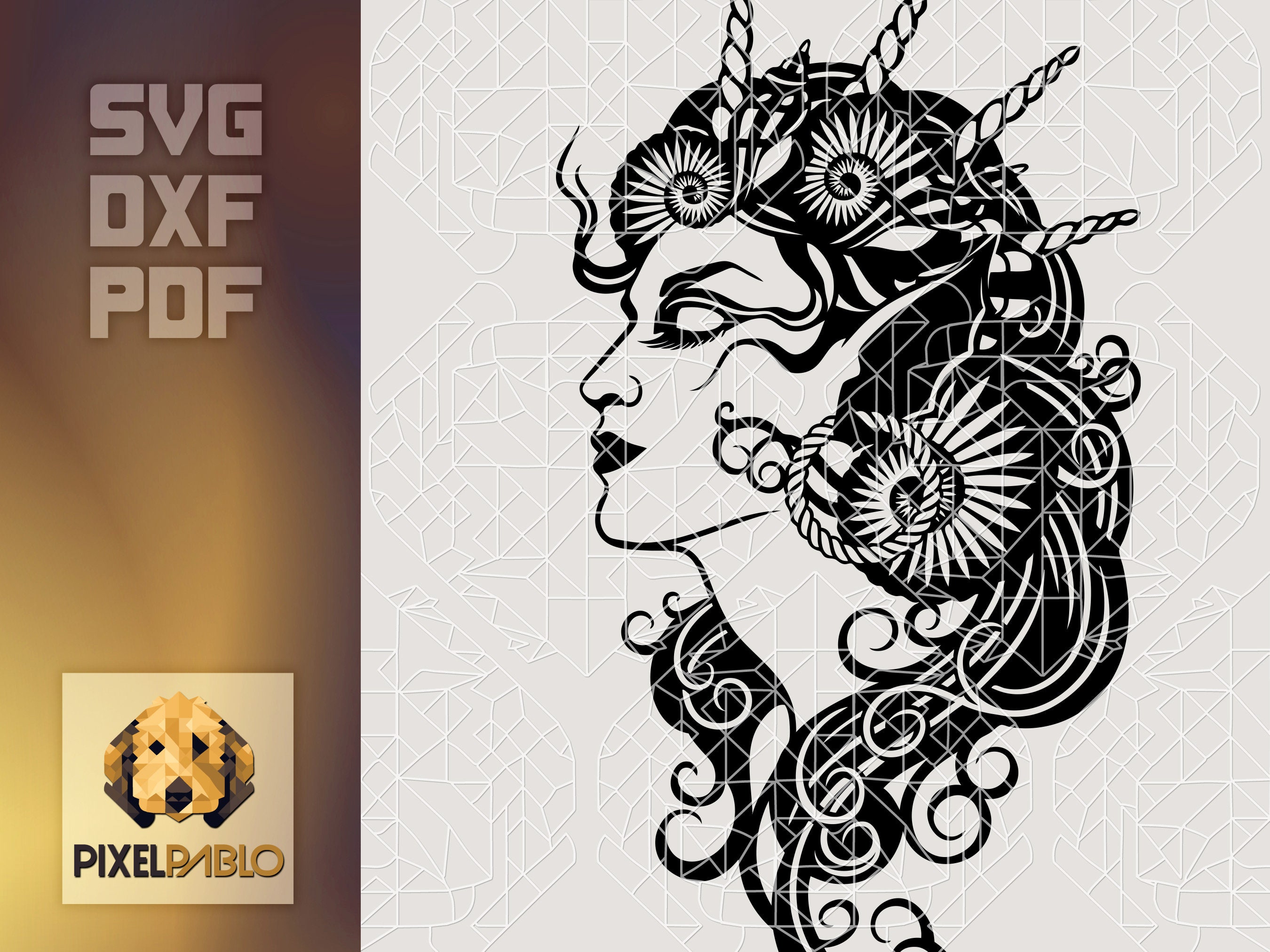 Queen of Sea | Princess With Seashells Crown | Vector Design for ...