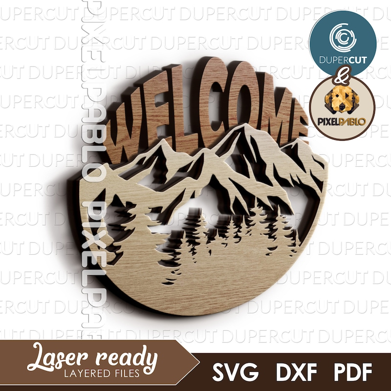 Laser Cut Welcome Sign - Etsy