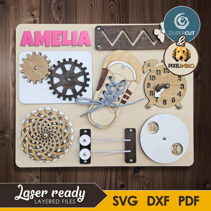 Busy Board Svg - Etsy