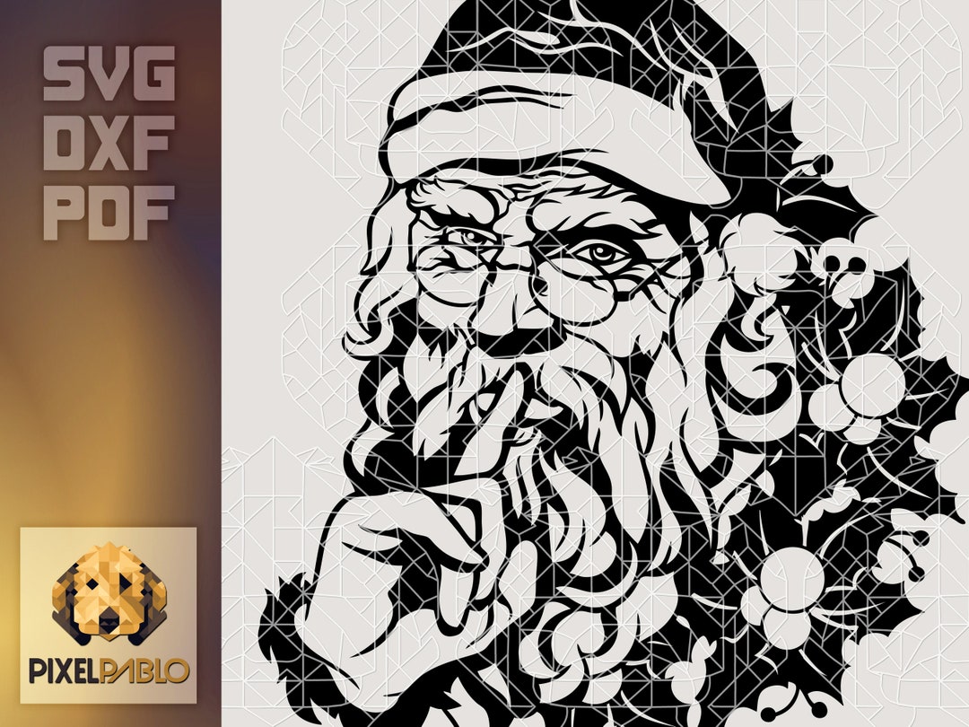 Secret Santa Quiet Sign SVG File | Gothic Steampunk Template | Vector ...