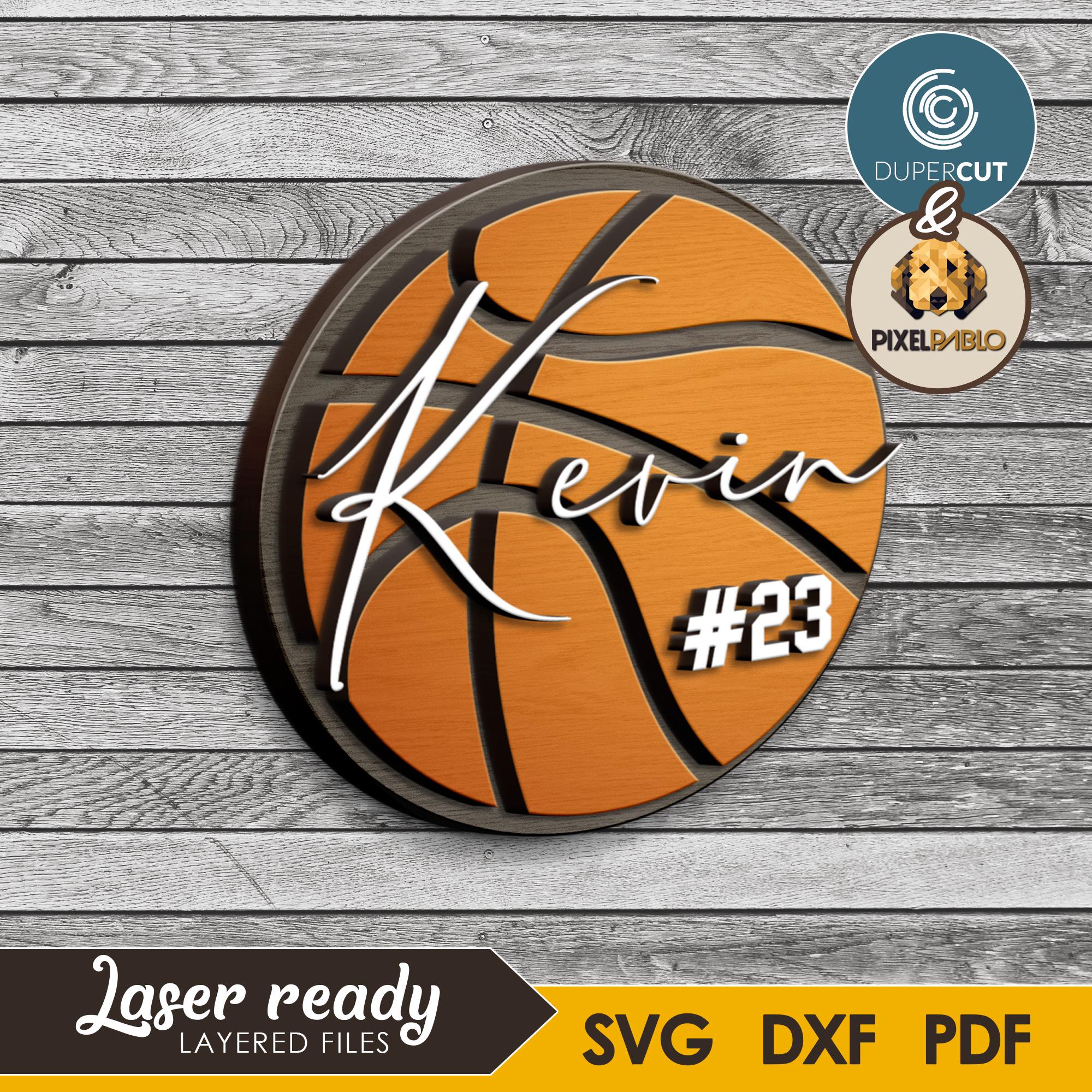 Sports Balls SVG Laser Cut Files: 5 Layered Designs (digital Download ...