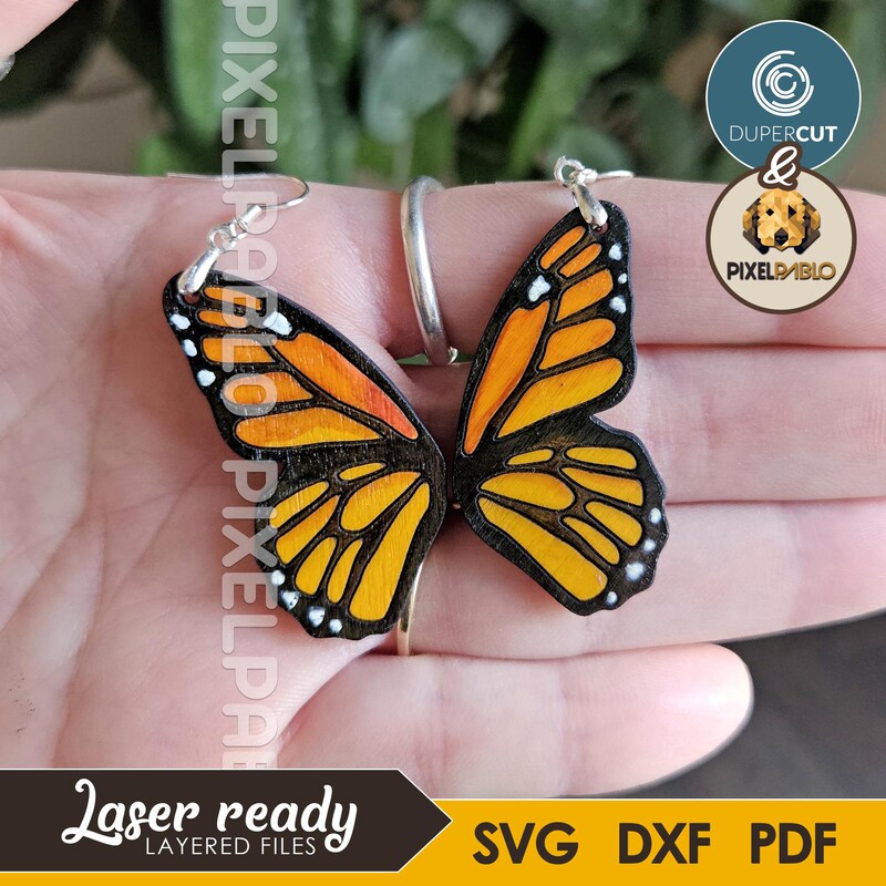 Monarch Butterfly Earrings - Etsy