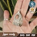 3D Sculpted Earrings SVG Layered File | Vector Design Laser Cutting ...