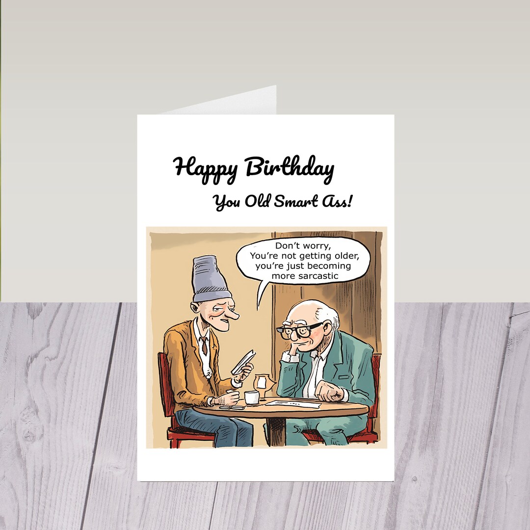 Printable Witty and Wise: Instant Download Smart Ass Birthday - Etsy