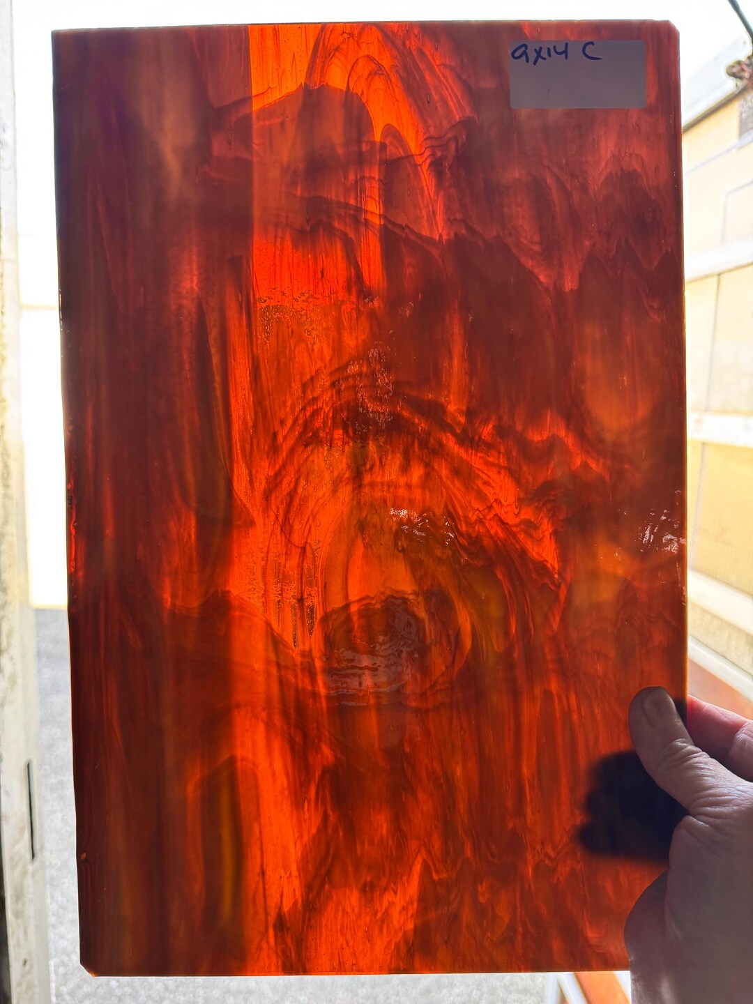 Vintage Deep Gold Streaky Stained Glass Sheet, 9”x14” C - Etsy