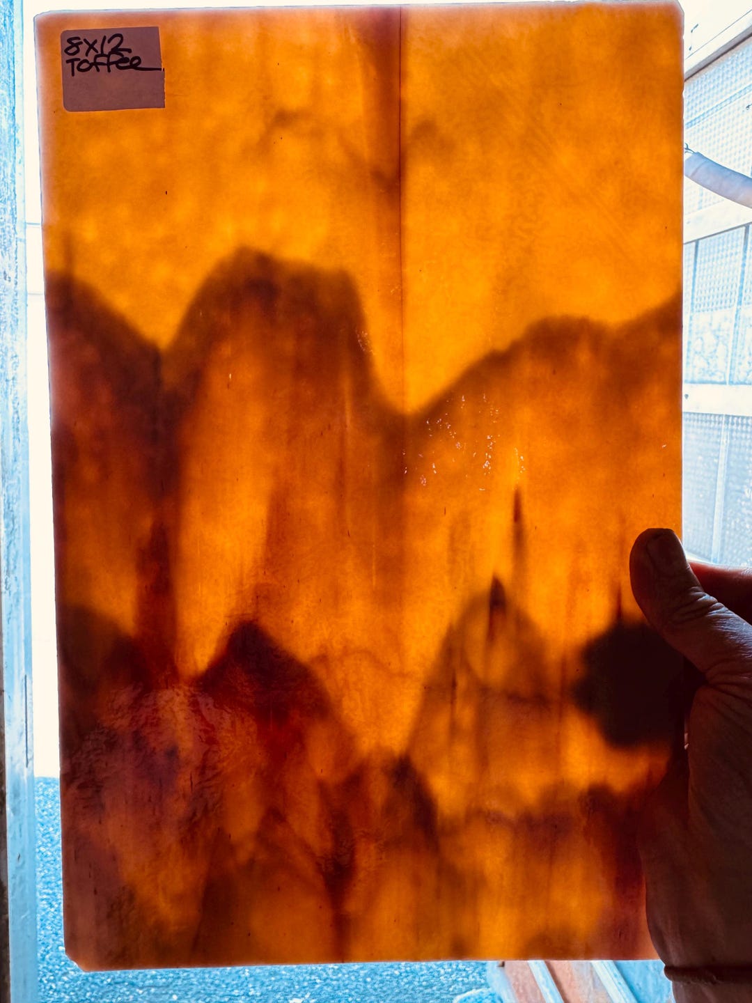 8”x12” Chicago “toffee” Art Glass Sheet - Etsy