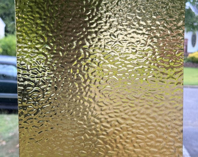 Vintage Light Gold English Muffle Glass, 10”x14” - Etsy