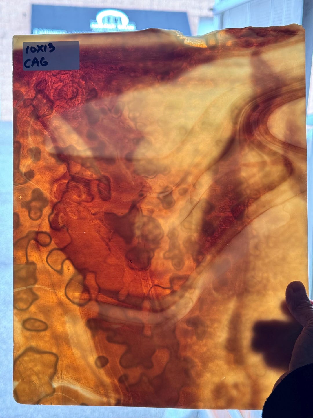 Chicago Art Glass Sheet~mottled Golden Brown White, 10”x13” - Etsy