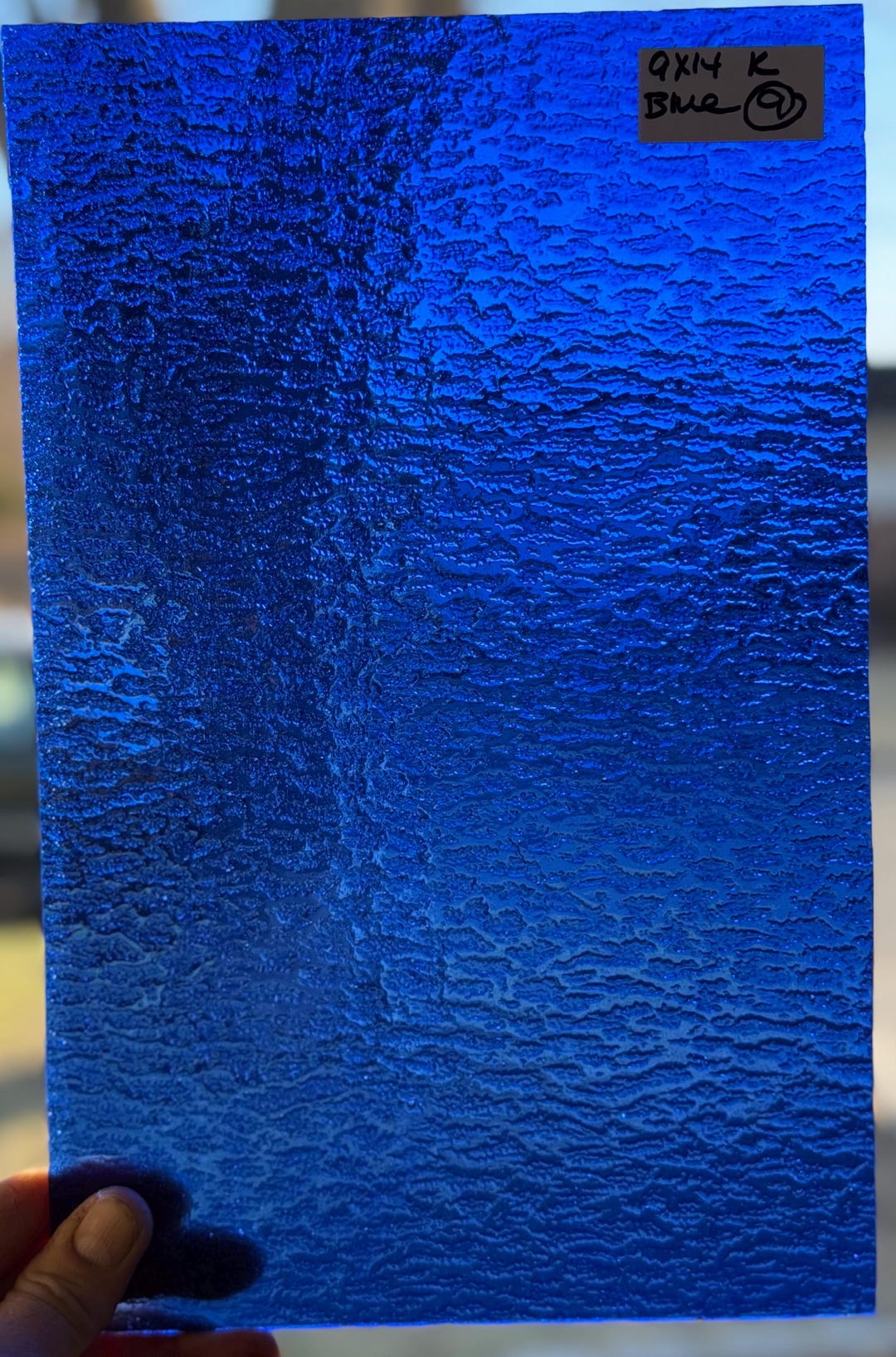 Vintage Kokomo Art Glass Sheet, Blue Granite, 9x14 - Etsy