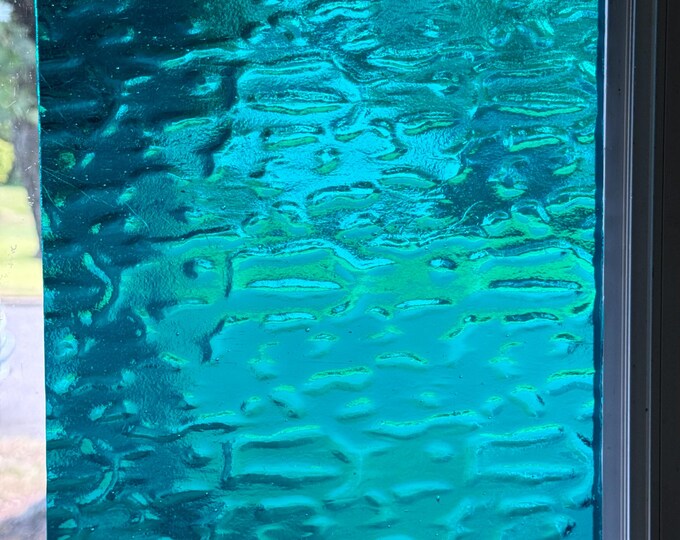 Vintage Kokomo Stained Glass Sheet, Blue/green Flemish , 9”x14” - Etsy