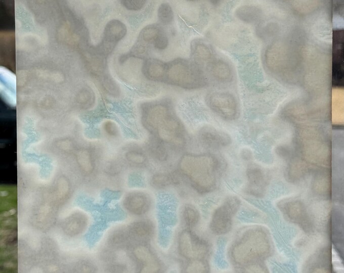 8”x12” Chicago White Mottled Art Glass Sheet - Etsy