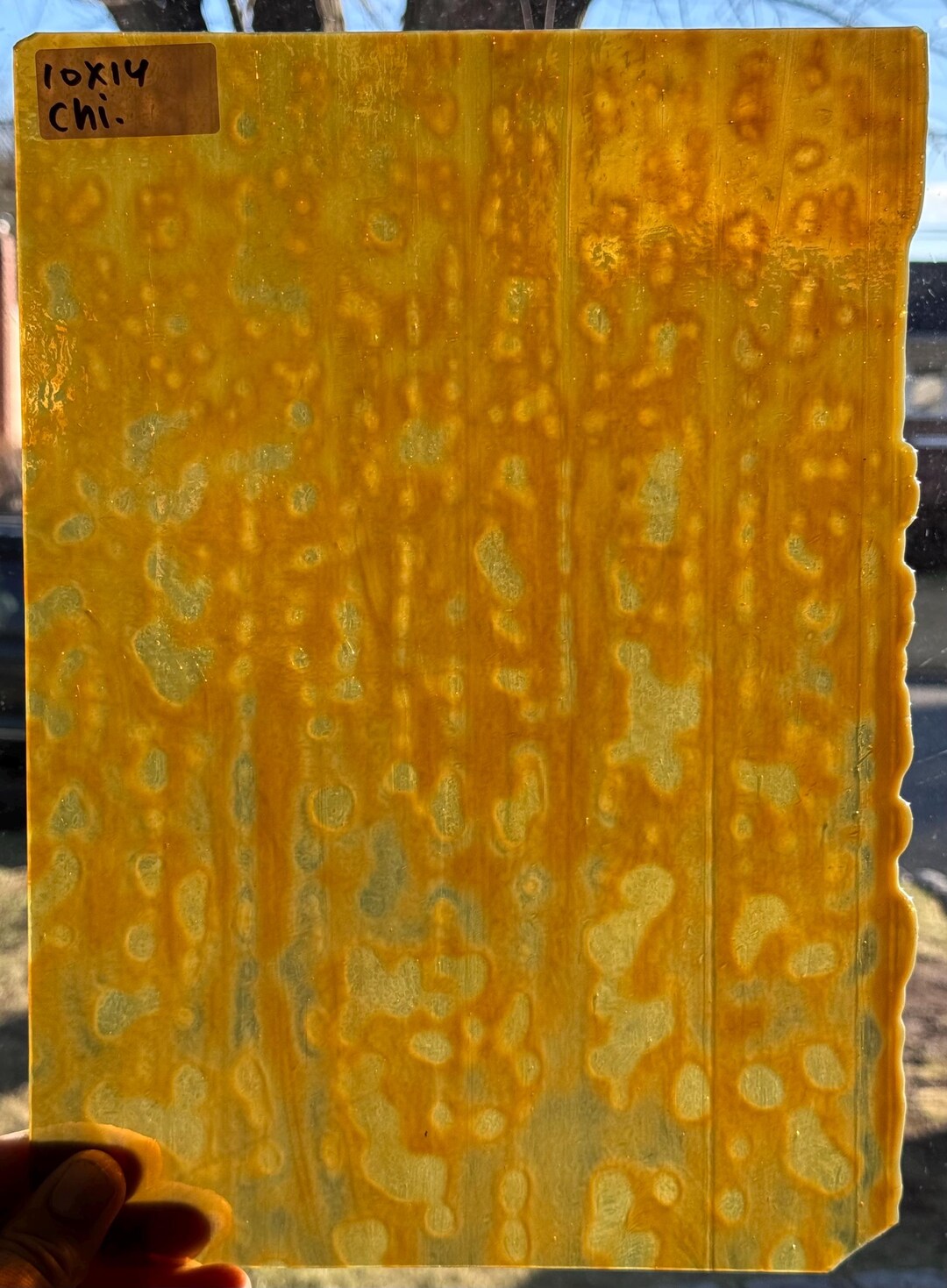 Chicago Art Glass Sheet, Golden Mottled , 10x14 - Etsy