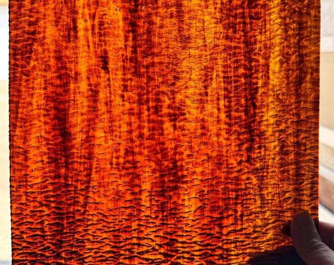 Vintage Wissmach Rust/amber Granite Stained Glass Sheet, 9”x14” B - Etsy