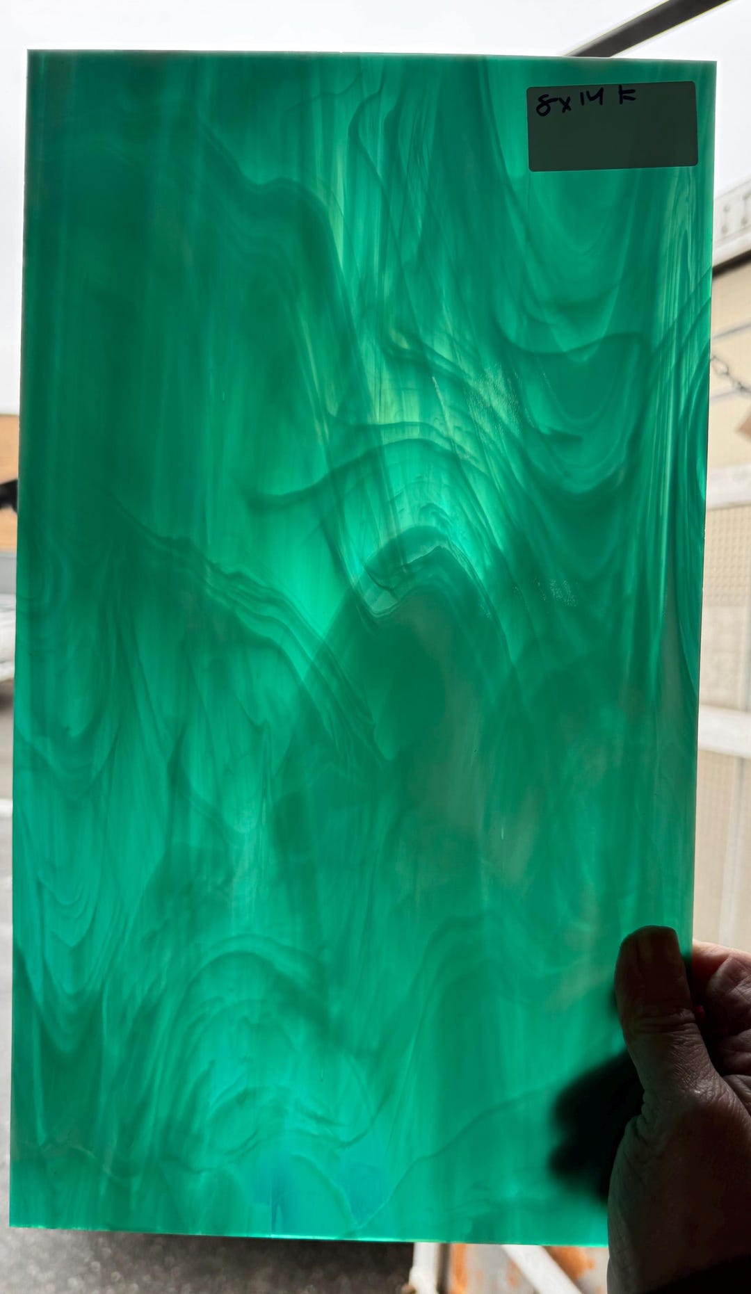 Vintage Spectrum Art Glass Sheet