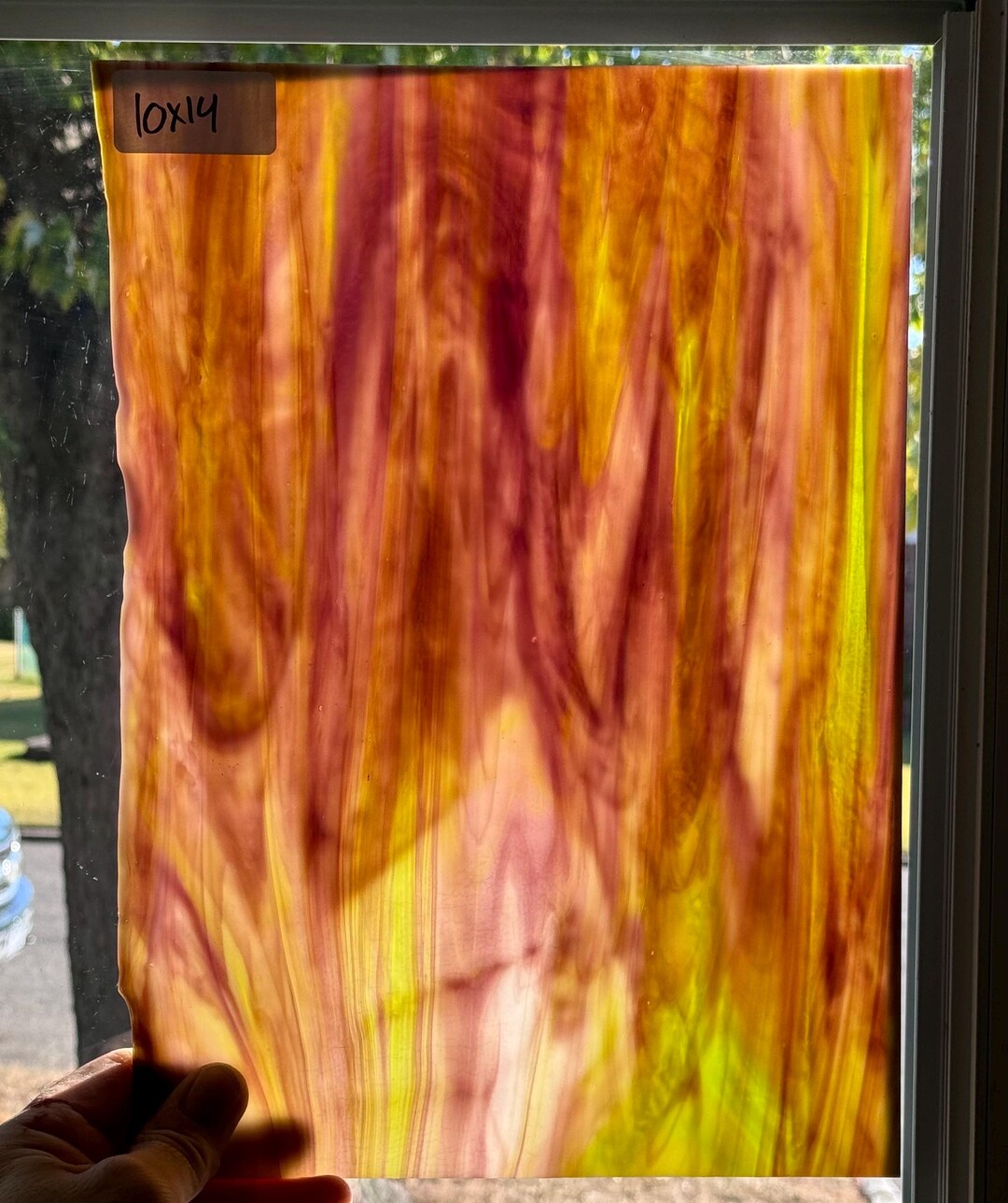 Vintage Wissmach Stained Glass Sheet, Purple/green/pink, 10x14 - Etsy