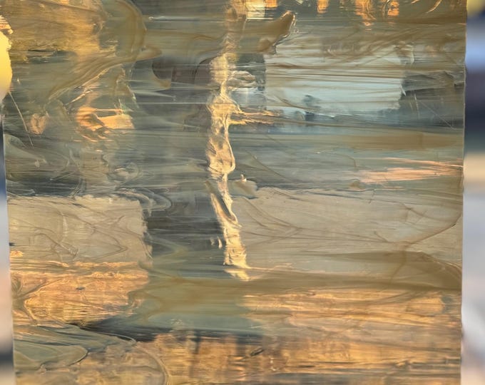 Vintage Spectrum Stained Glass Sheet, Light Creamy Wispy, 9”x12” A - Etsy