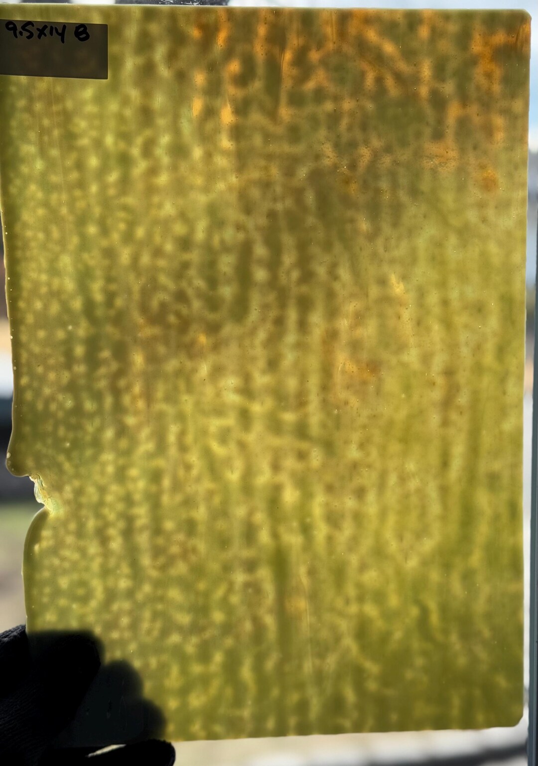 Vintage Bullseye Stained Glass Sheet, Unique, 9.5”x14” B - Etsy