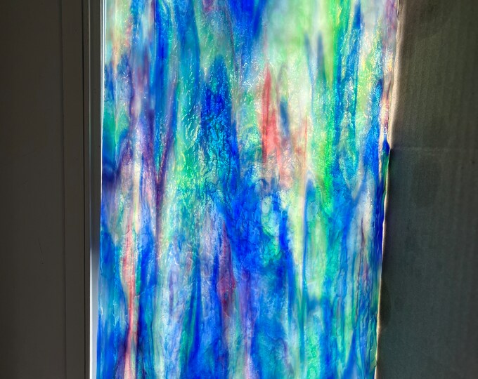 Old Uroboros Granite Art Glass Sheet- Multicolored Spectacular - Etsy