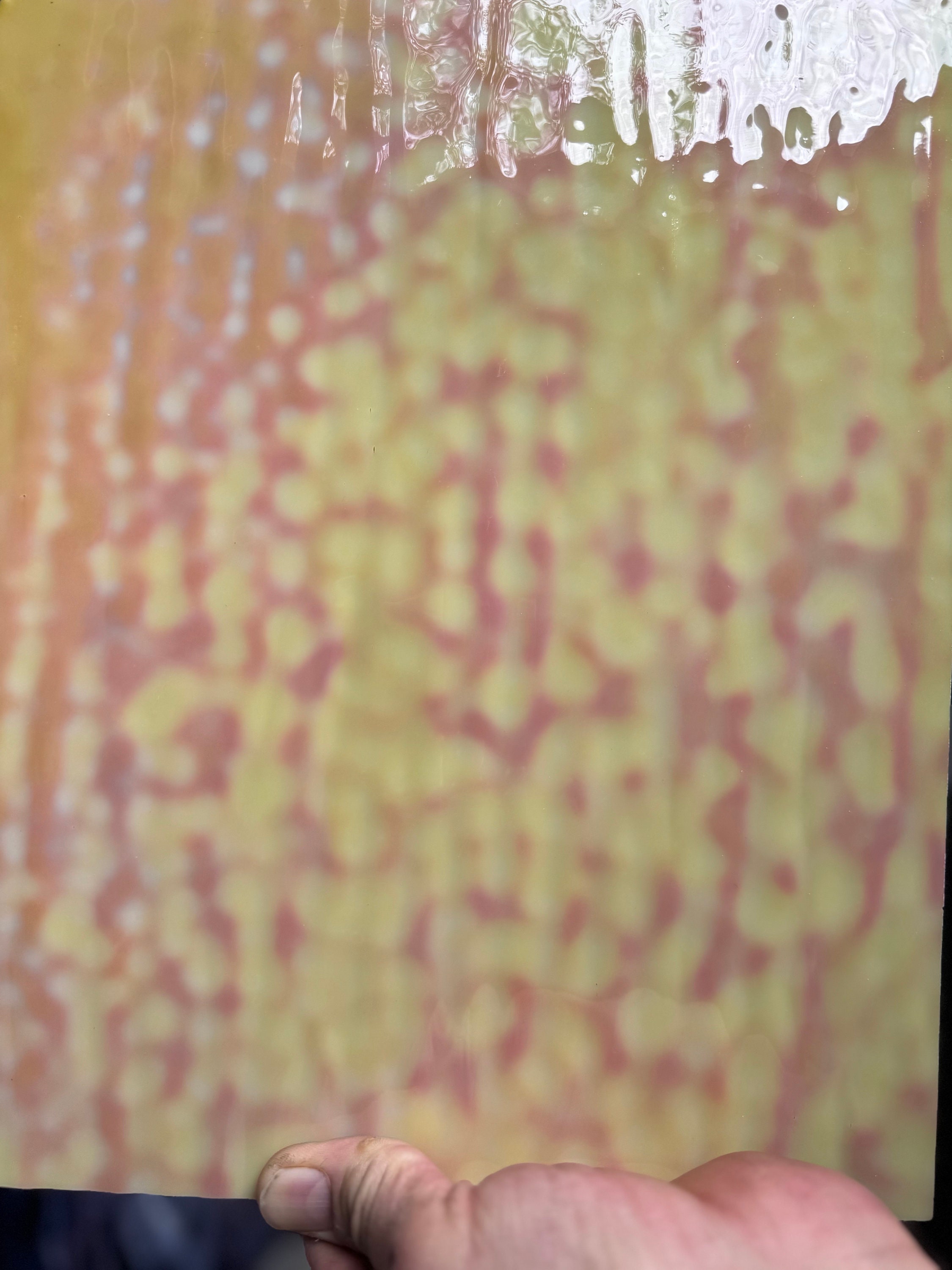 Vintage Bullseye Stained Glass Sheet, Gold/yellow Mix, 10x14 A - Etsy