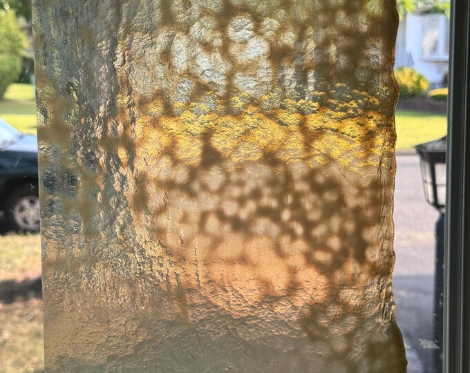 Vintage Bullseye Stained Glass Sheet, Beige/clear Mottled, 9”x14” D - Etsy