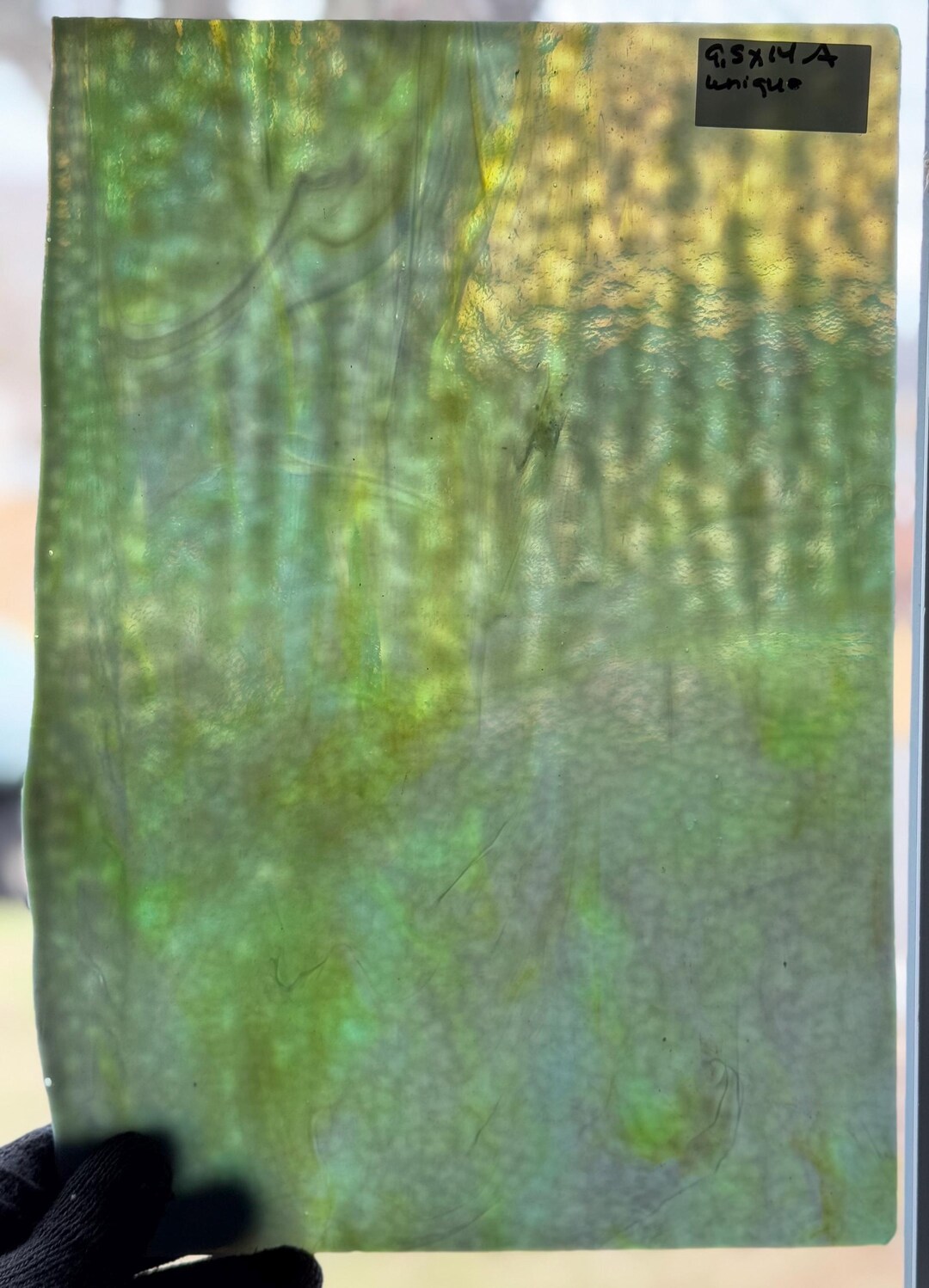 Vintage Bullseye Art Glass~unique, 9.5”x14” A - Etsy