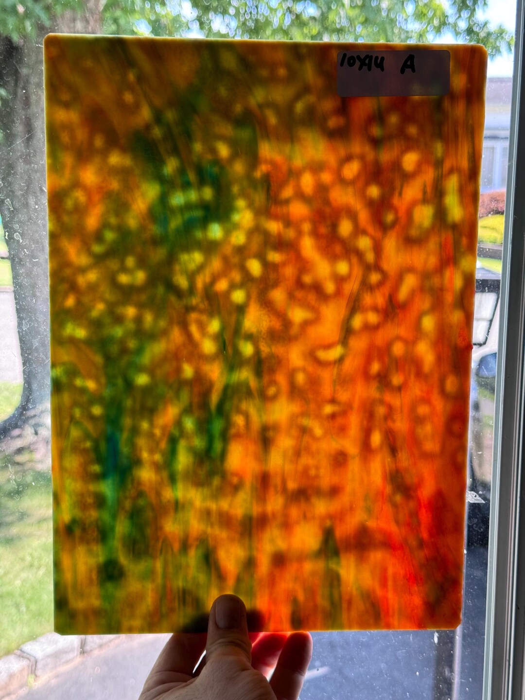Vintage Youghiogheny Stained Glass Sheet, Gold /multicolored, 10x14 A ...