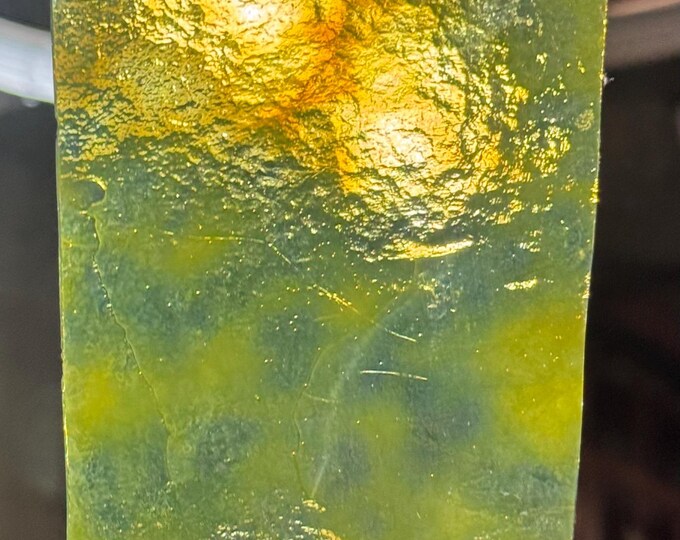 4”x9” Bright Yellow Translucent Bullseye Glass - Etsy