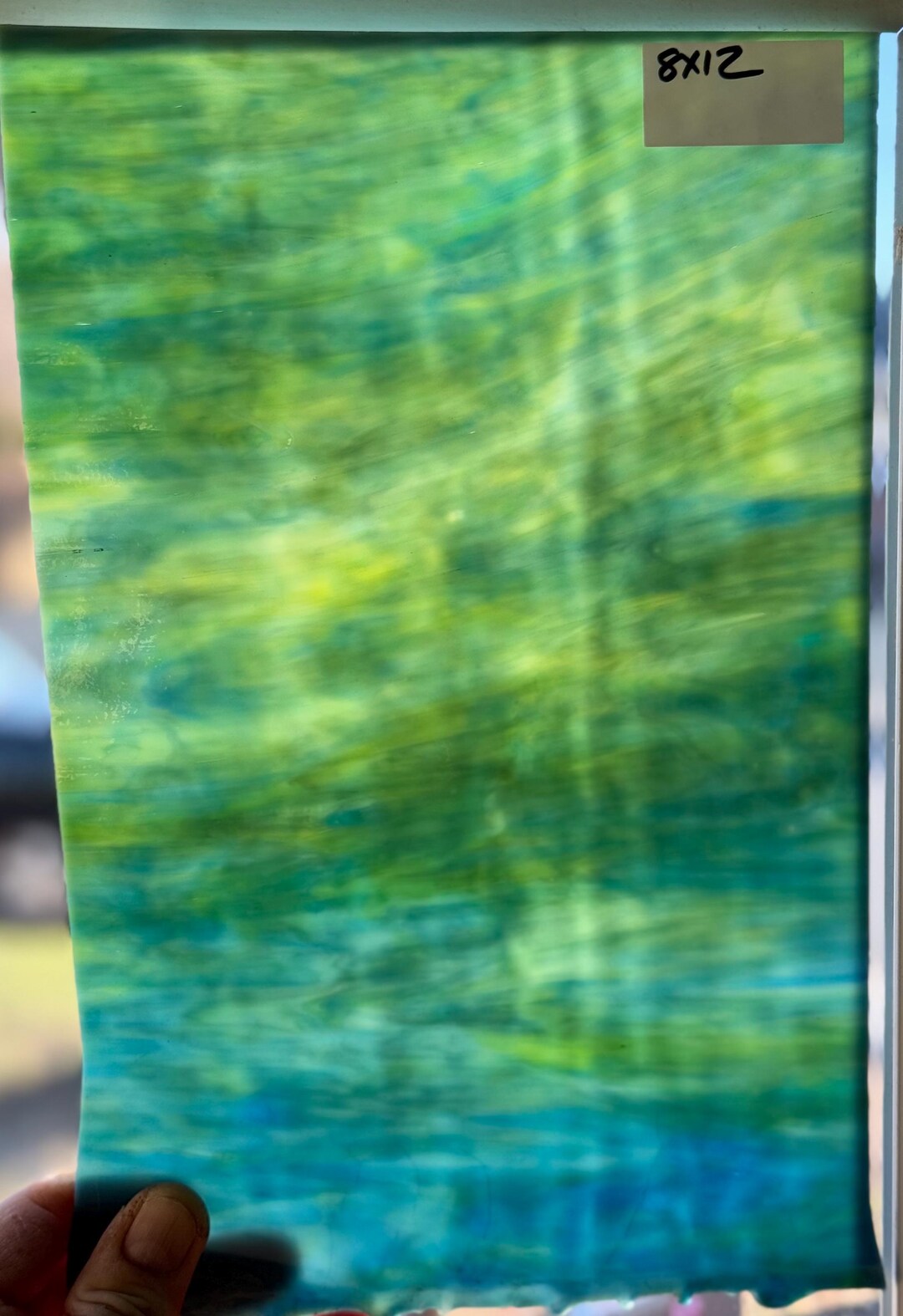 8”x11” Ancient Kokomo Glass -deep Blue Green - Etsy