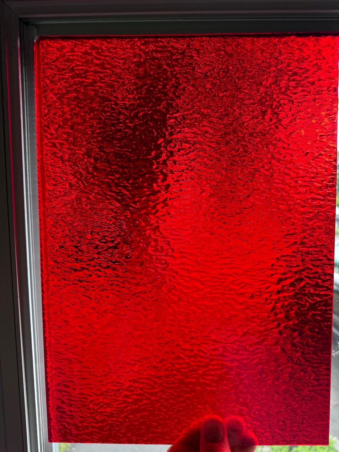 Vintage Wissmach Textured Cathedral Art Glass Sheet red 10x14 - Etsy