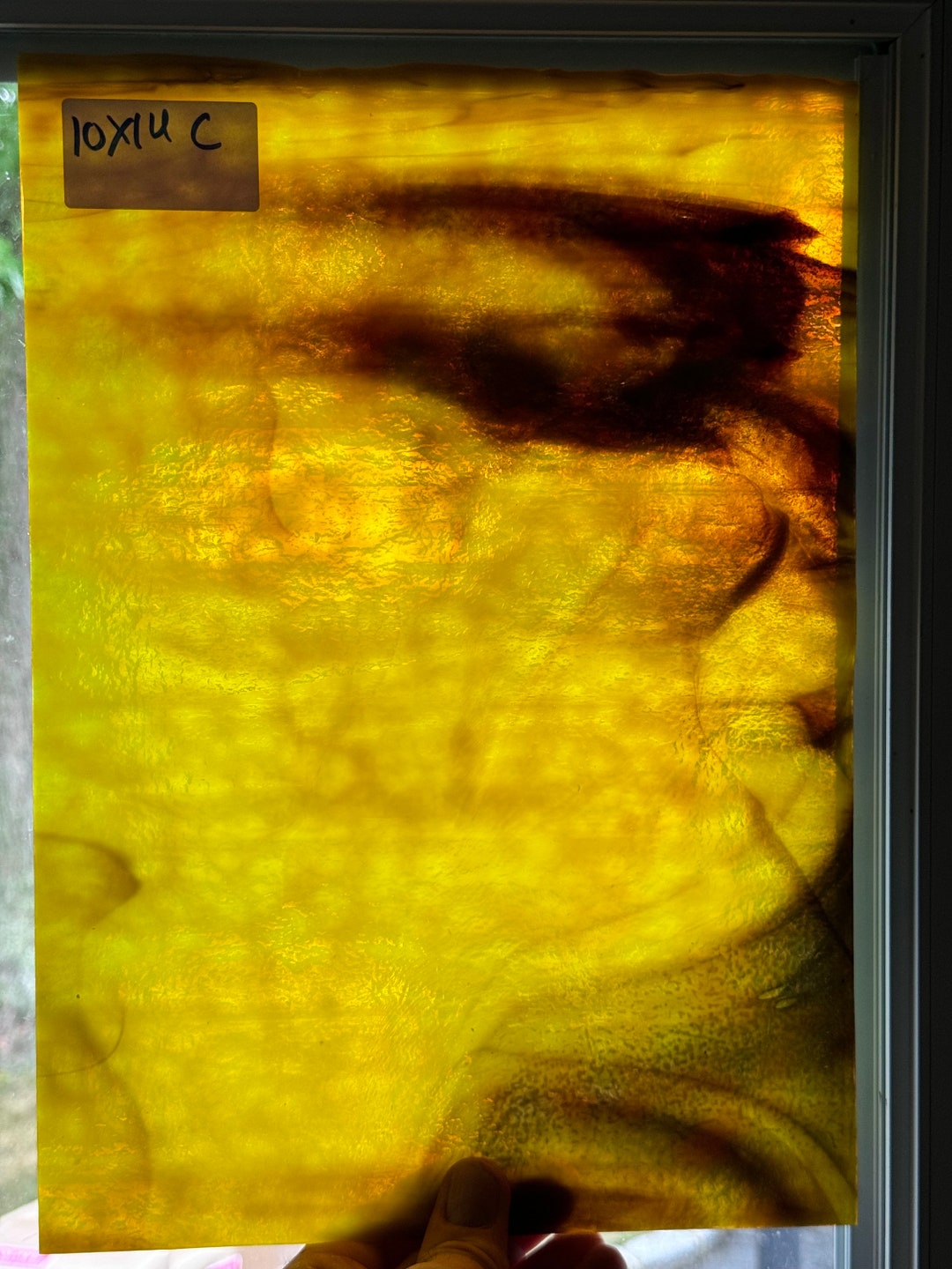 Chicago Art Glass Sheet, Yellow Brown, 10x14c - Etsy