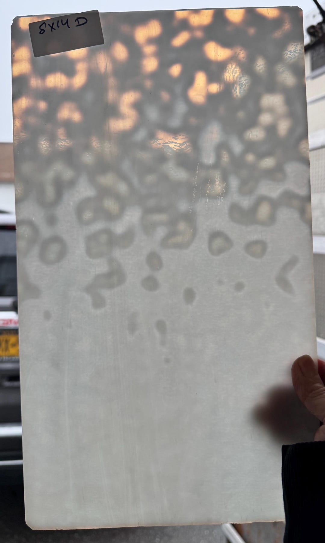 Vintage Youghiogheny Art Glass Sheet~hs White Mottled, 8”x14” D - Etsy