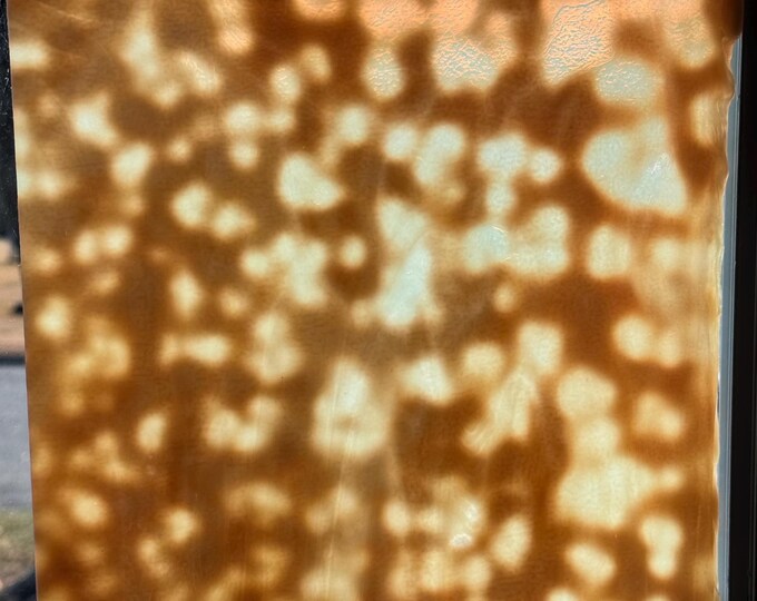 Vintage Youghiogheny Stained Glass Sheet, Tawny Mottled, 10”x14” A - Etsy