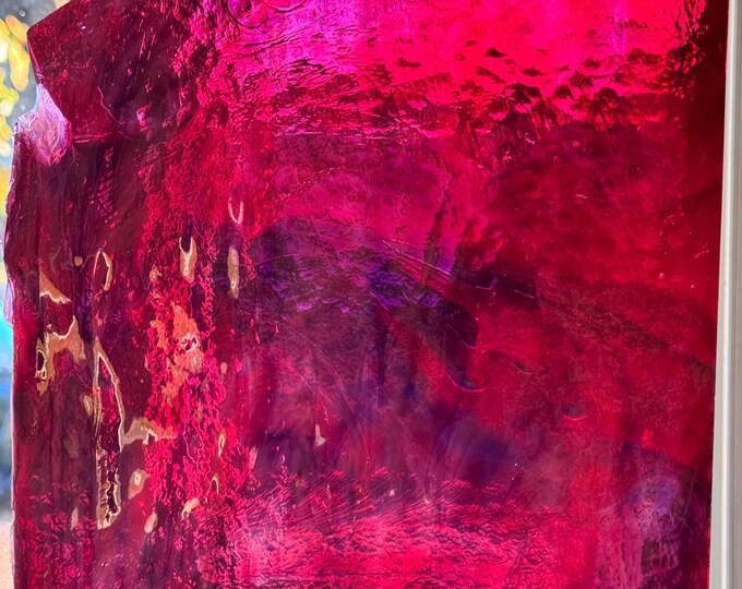 Rare Oceana Santa Cruz Stained Glass Sheet, Watermelon/purple, 8”x12.75 ...