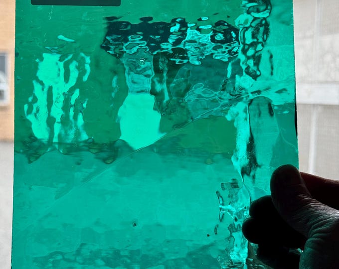 6”x9” Vintage Blenko Deep Teal Sheet Glass - Etsy