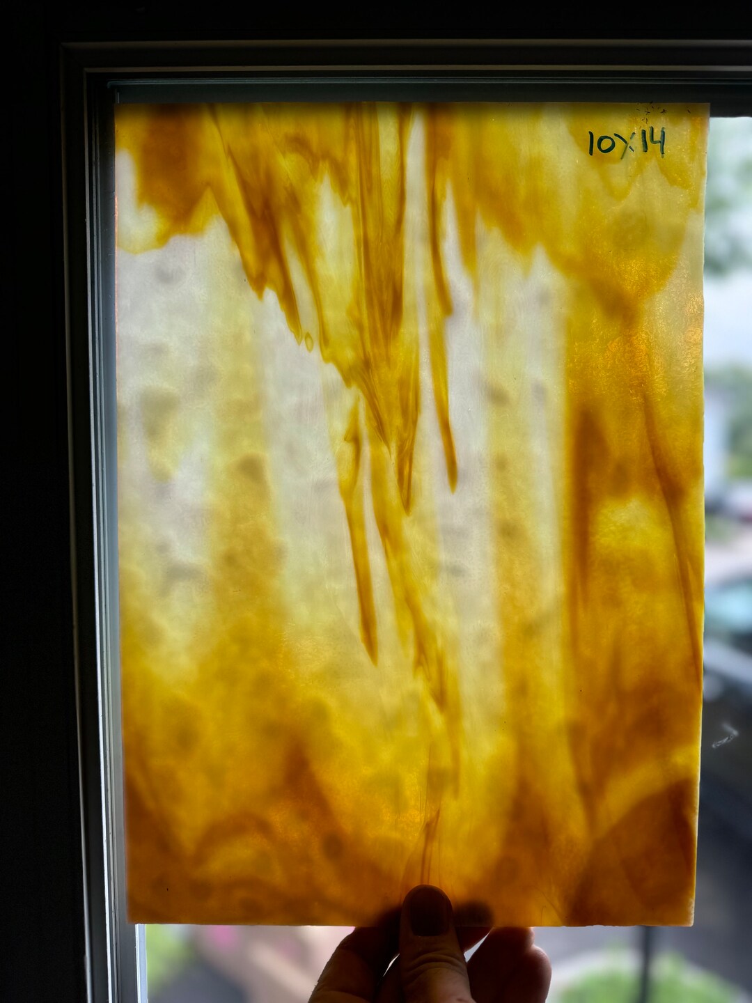 Chicago Art Glass Sheet, Yellow White, 10x14 - Etsy