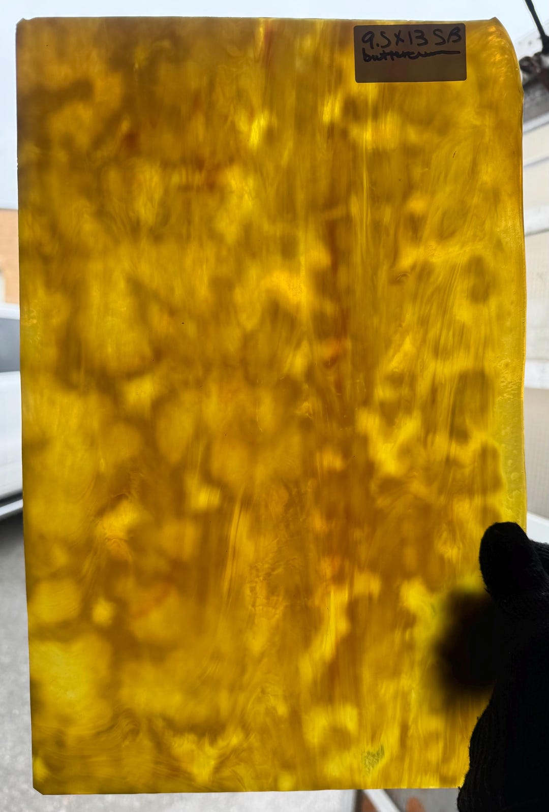 Oceana Santa Cruz Art Glass Sheet Buttercream Yellow, 9.5x13.5 B - Etsy