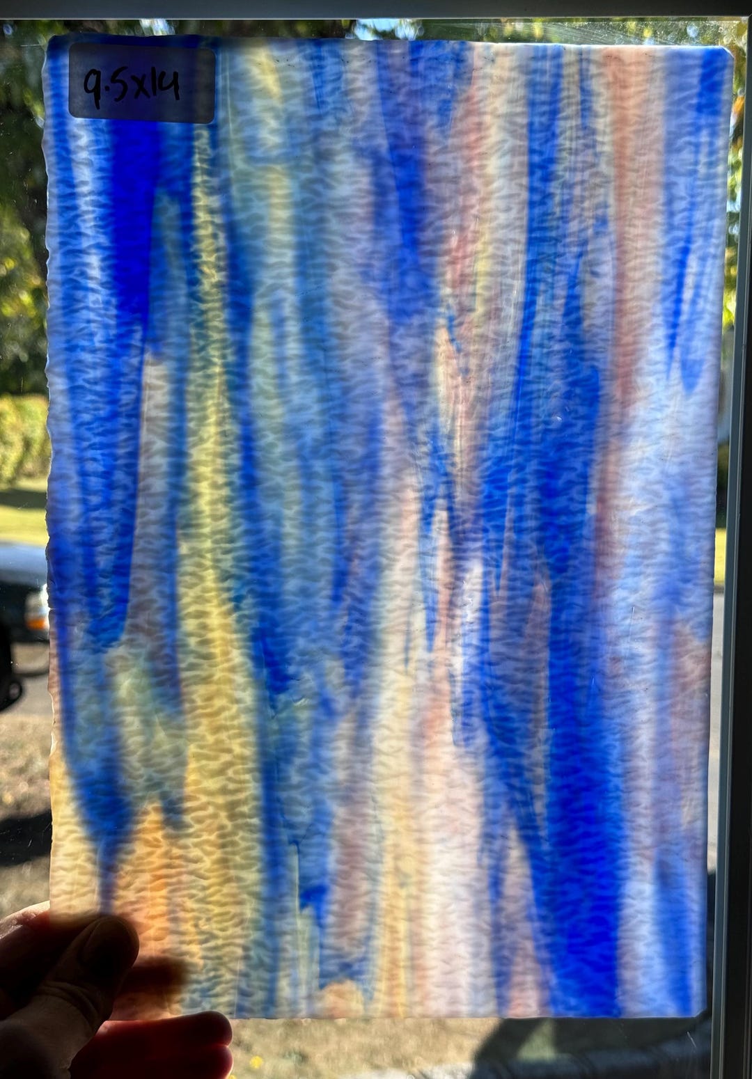 Vintage Wissmach Art Glass Sheet, Multicolored Granite, 9.5”x14” - Etsy