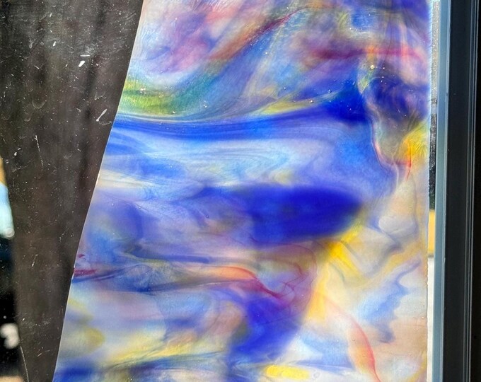 Vintage Uroboros Stained Glass Sheet, Multicolored, 5”x12” - Etsy