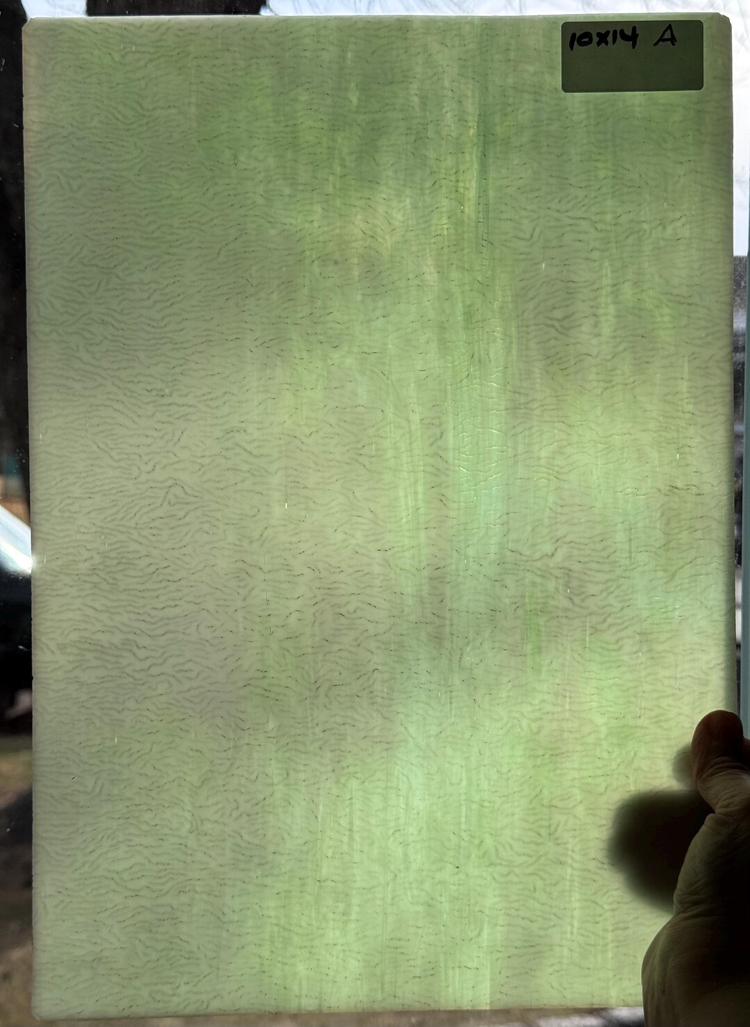 Vintage Textured Stained Glass Sheet, Cucumber, 10”x14” A - Etsy
