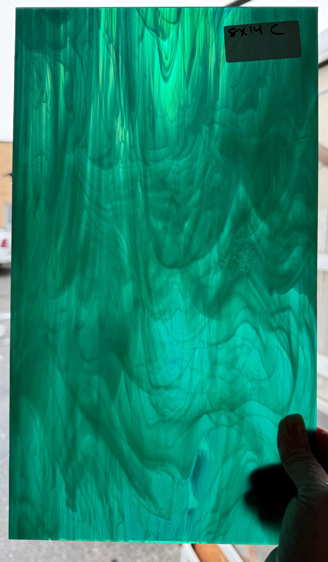 Vintage Spectrum Art Glass Sheet