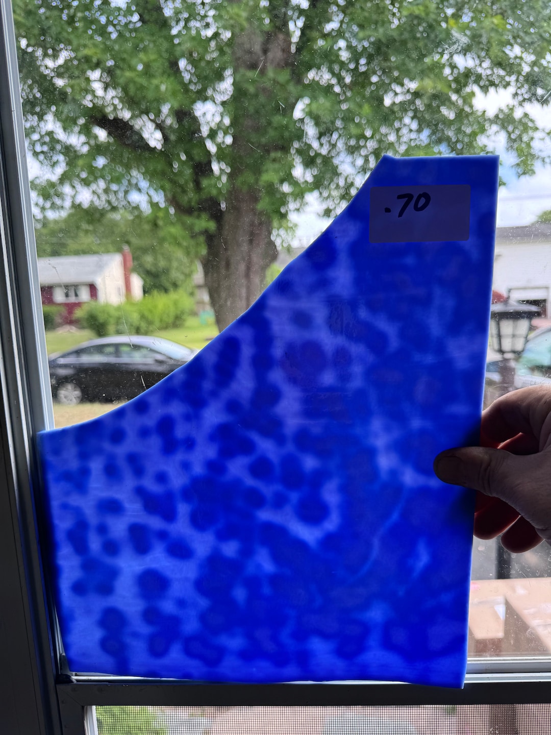 Vintage Uroboros Stained Glass Sheet Purply Blue .70 Sq Ft - Etsy