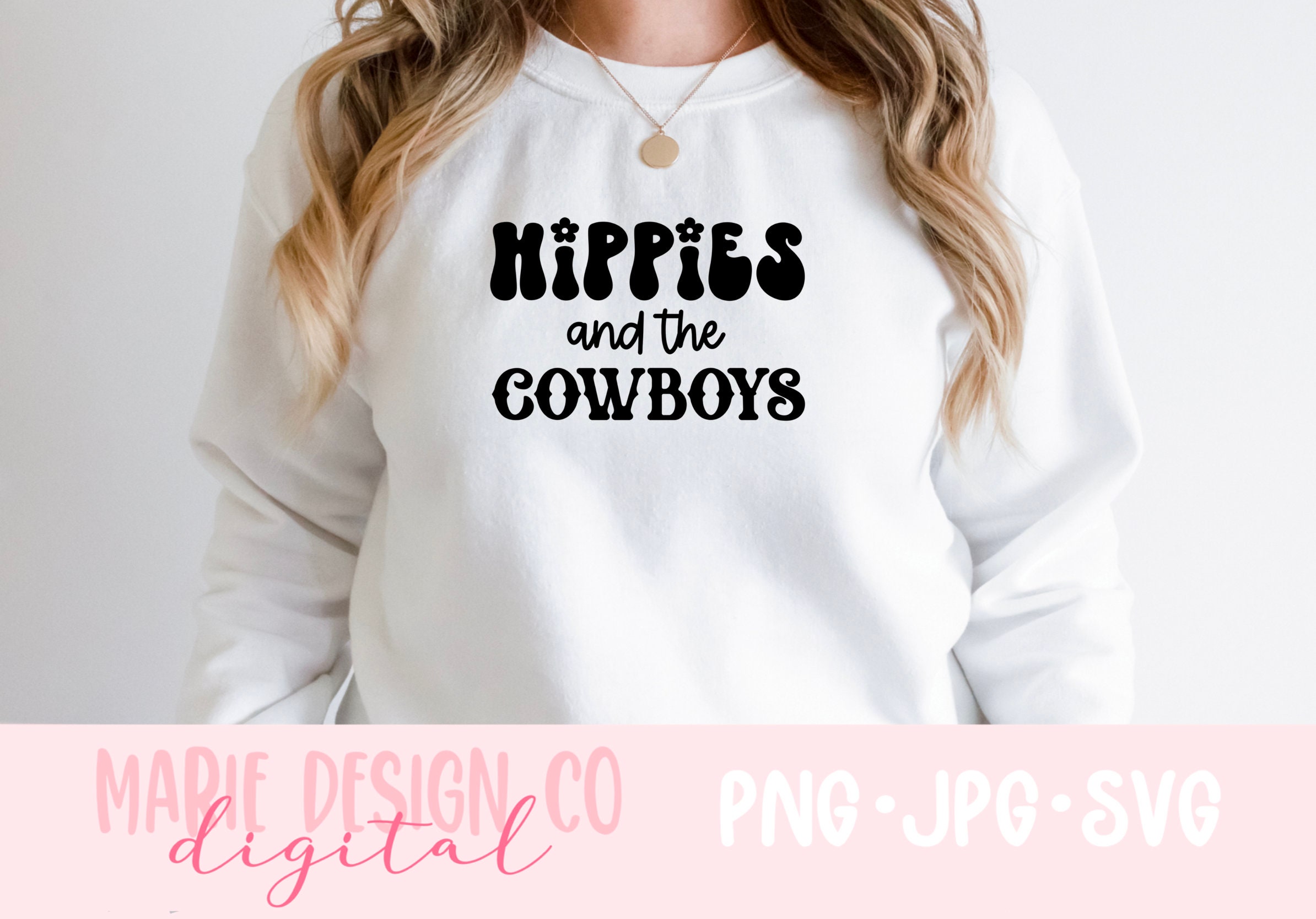 Hippies and the Cowboys Png, Western Sayings Svg, Country Music Svg ...