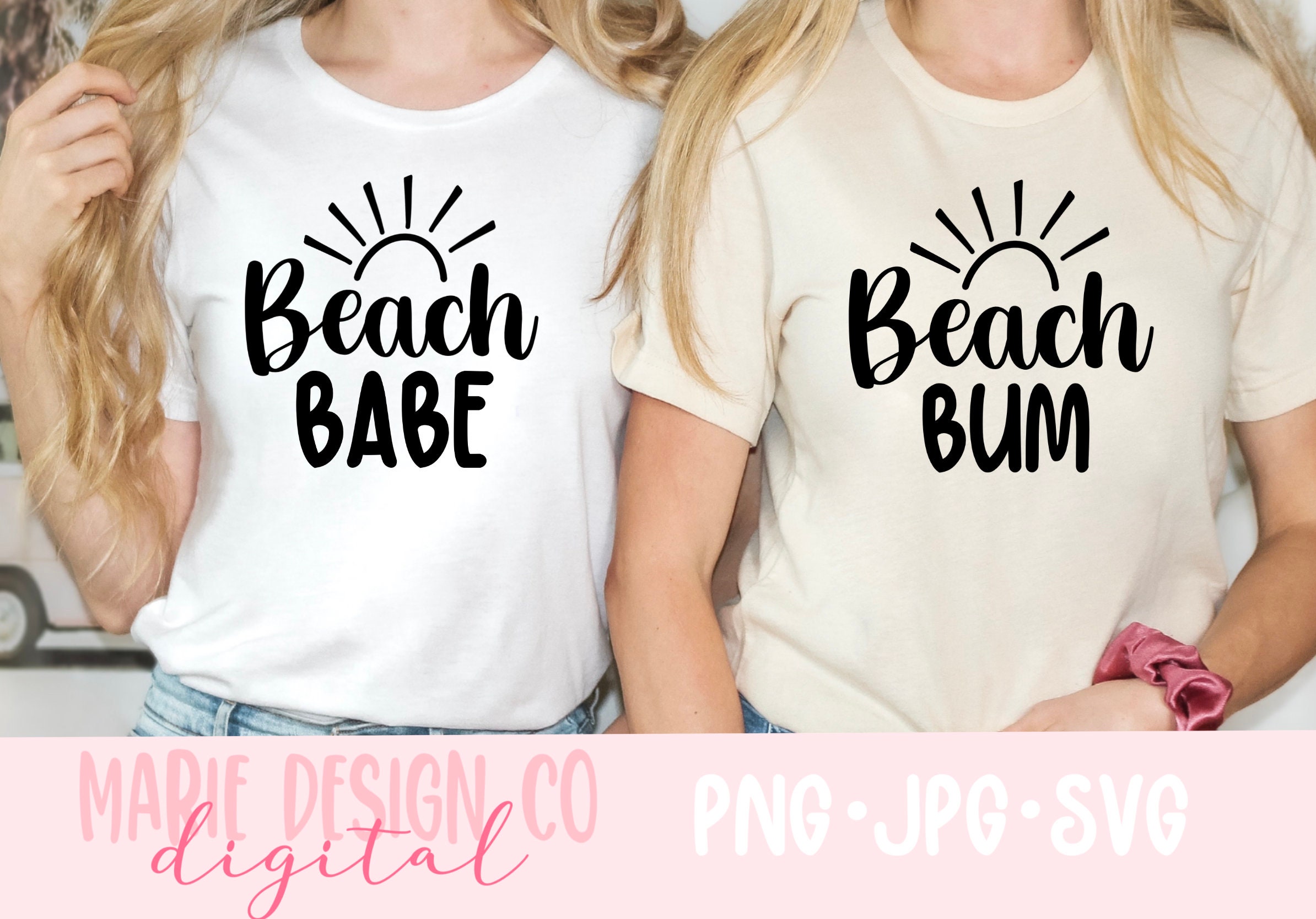 Beach Bum Svg Beach Babe Png Beach Tshirt Designs Summer - Etsy