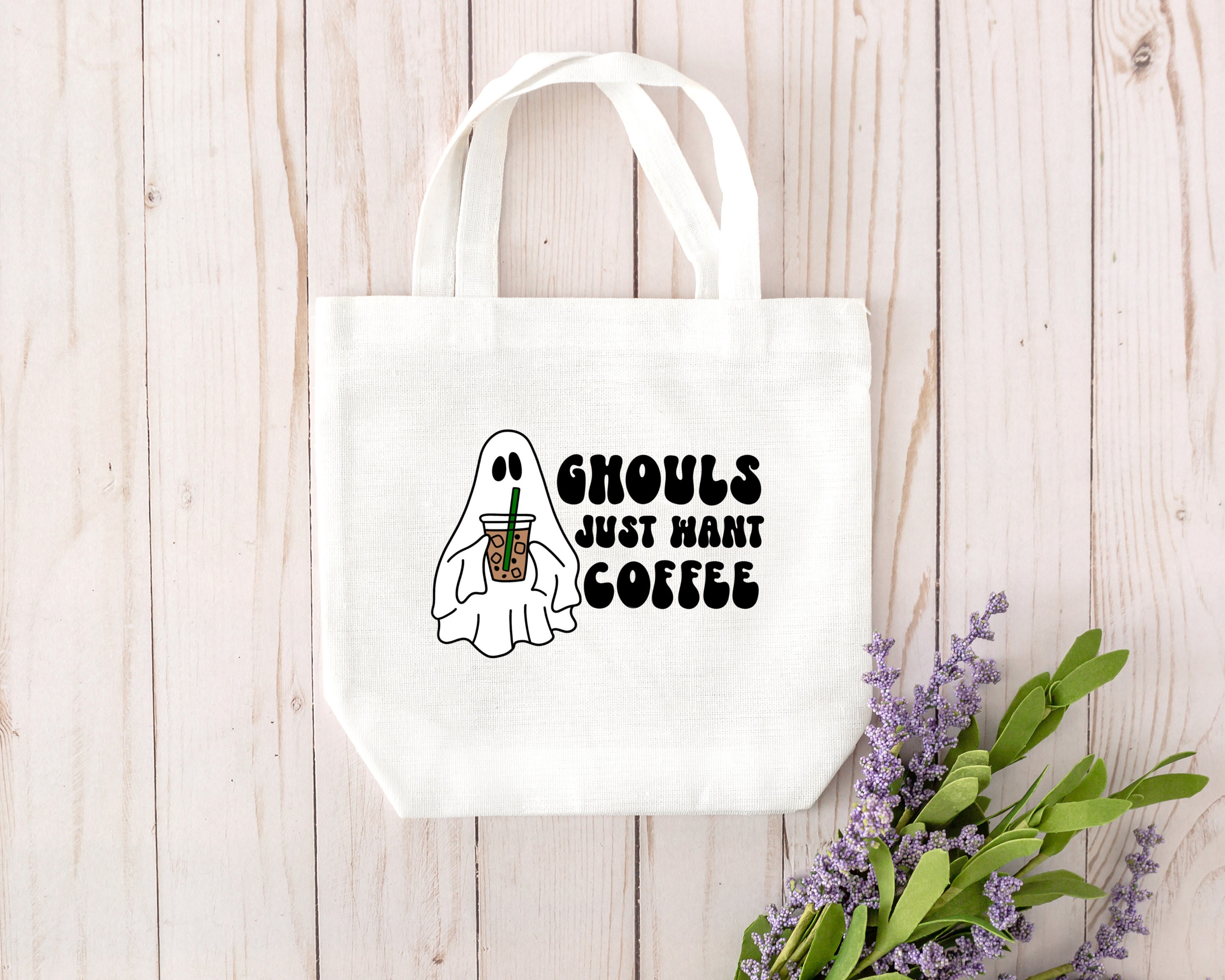 Ghouls Just Want Coffee Png, Retro Ghost Svg, Trendy Halloween Svg ...